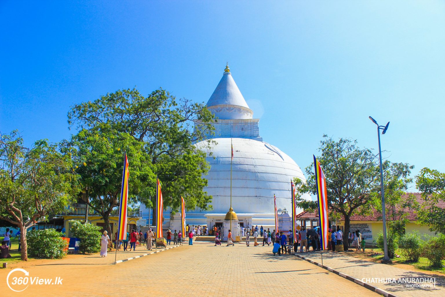Tissamaharama Raja Maha Vihara-The Spherical Stupa in Ruhuna - 360view.lk
